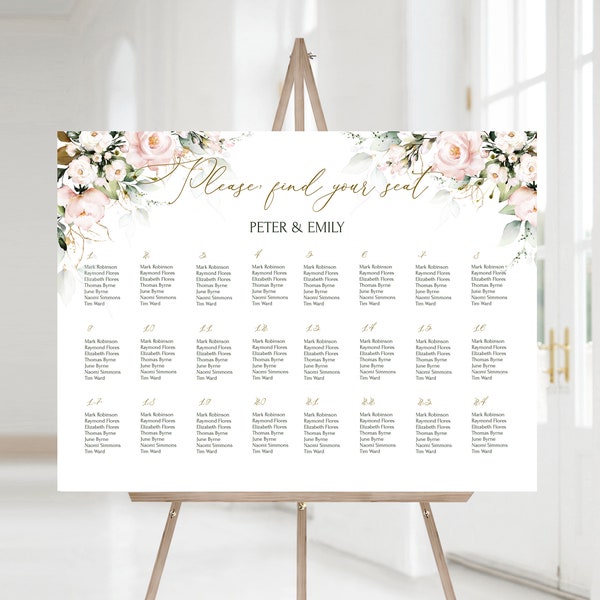 Wedding Table Plan - Etsy UK
