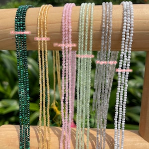 Natural Faceted Gemstone Beads, 2mm/3mm/4mm Cut Crystal Beads, for ...