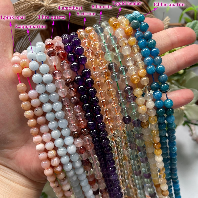 Natural Gemstone Beads for Jewlery Making, DIY Beads Wholsaled, Round ...