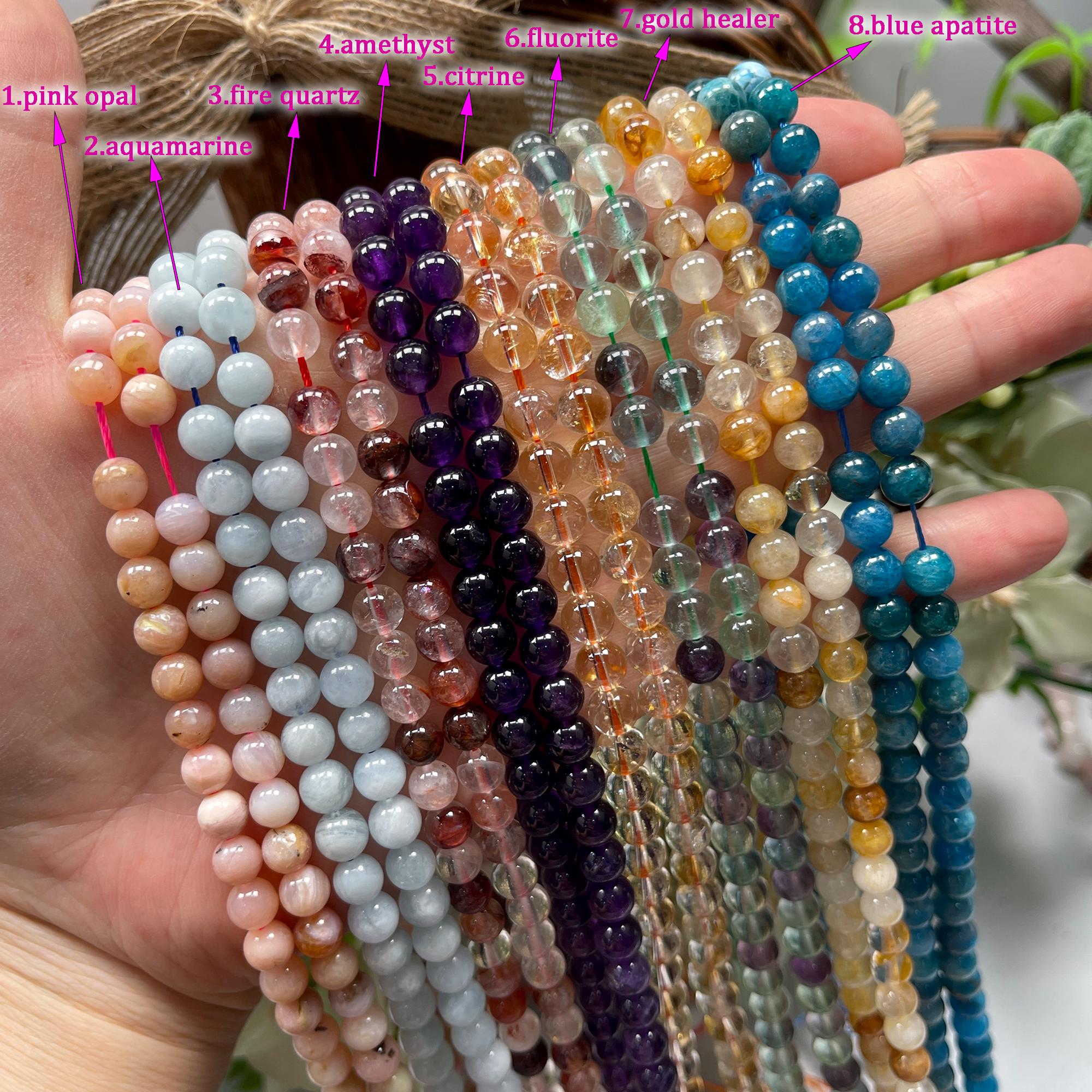 Natural Gemstone Beads for Jewlery Making, DIY Beads Wholsaled, Round ...