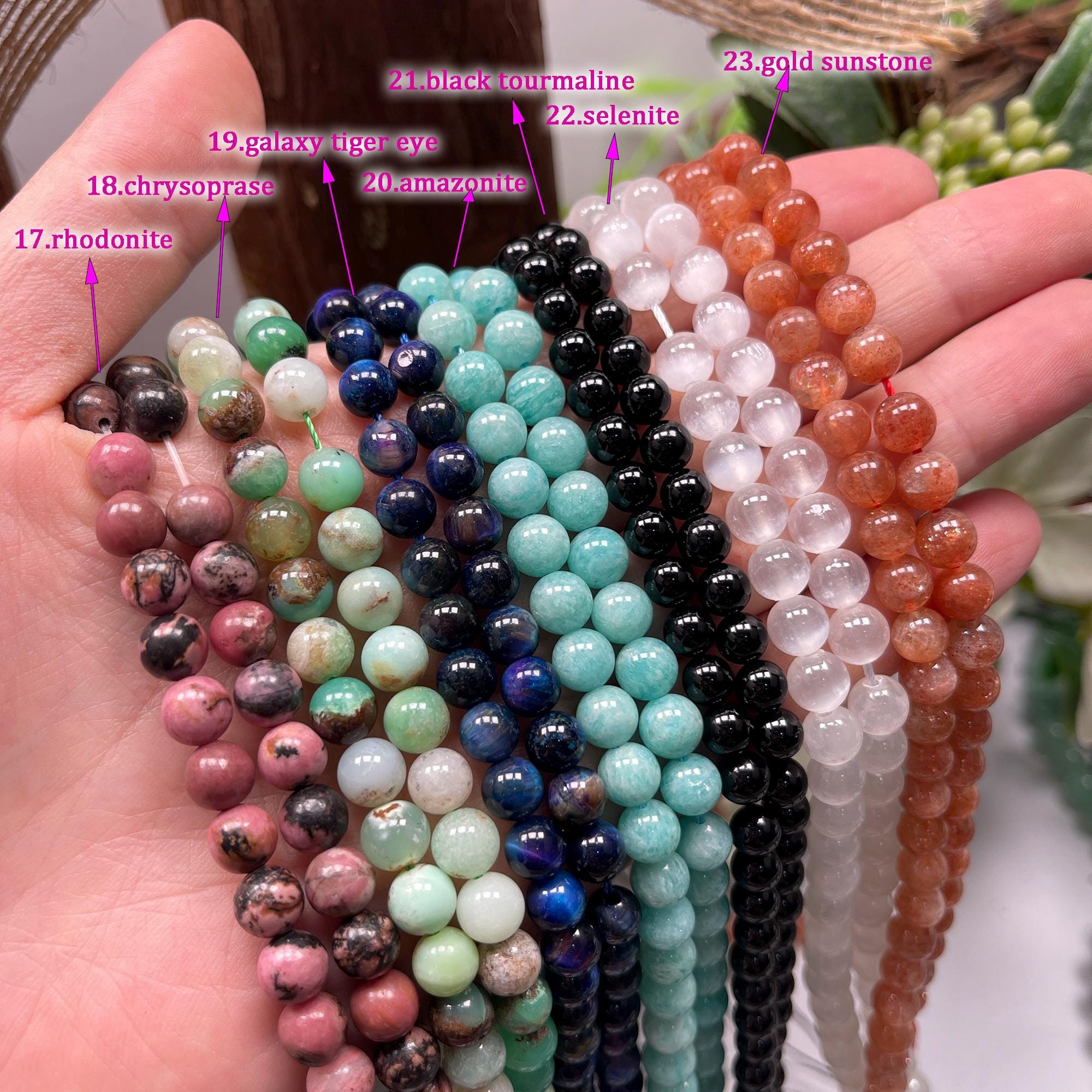 Natural Gemstone Beads for Jewlery Making, DIY Beads Wholsaled, Round ...