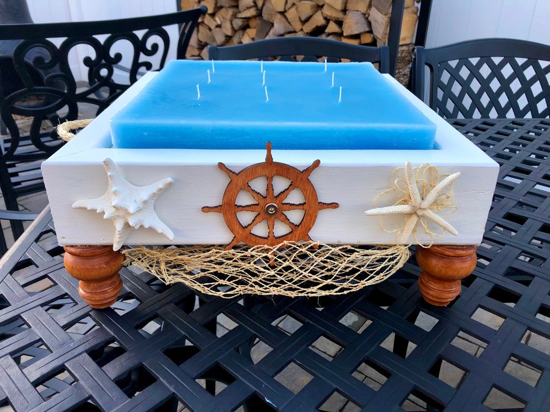 Nautical Riser. Cake Stand. Ocean. Beach Lover. Coastal Decor. Boat ...