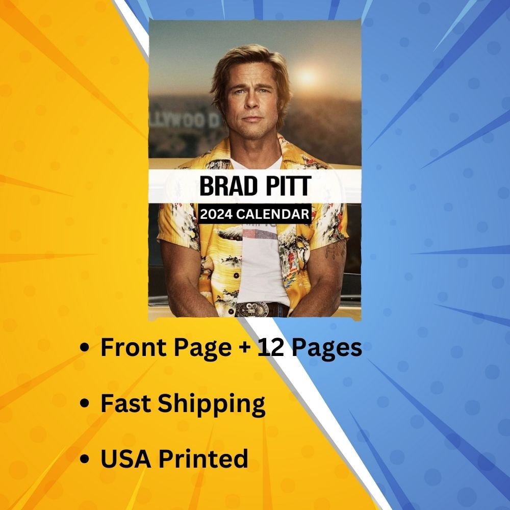 Brad Pitt Calendar 2024 VOL 3 - Etsy