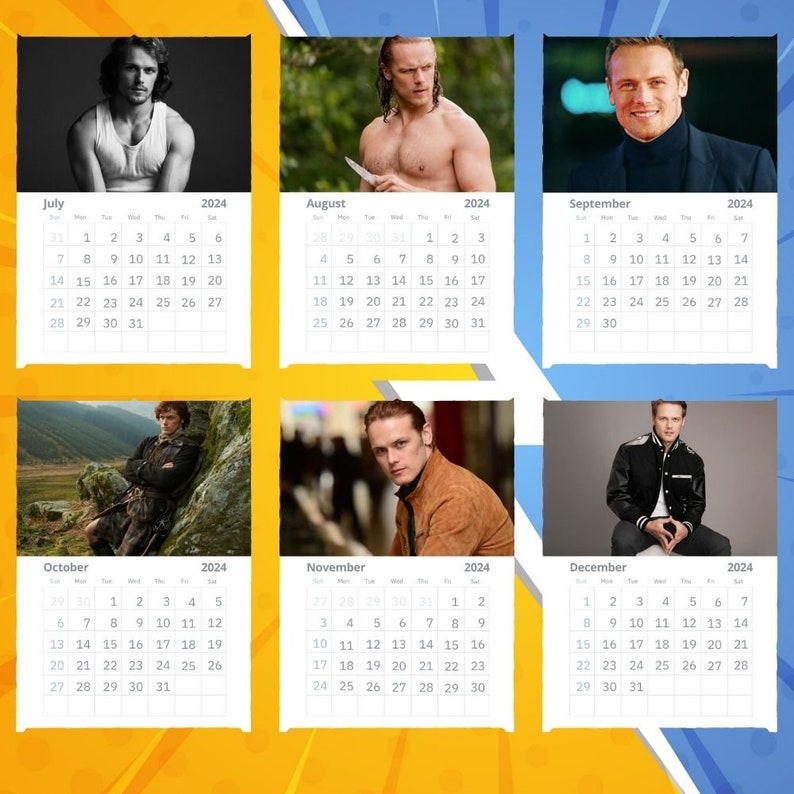 Sam Heughan Calendar 2024 - Dulsea Caralie Sam Heughan Calendar 2024 - Dulsea Caralie