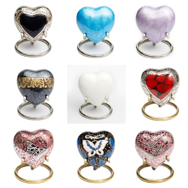 Black Heart Urn Stand - Etsy