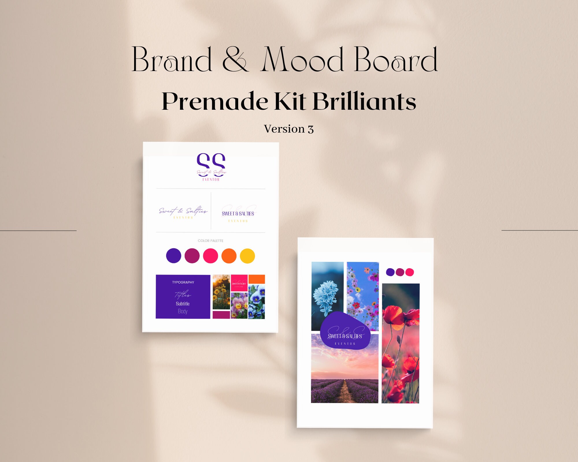 Editable Brand Boards Template| Logo Design | Canva | Editable Branding ...