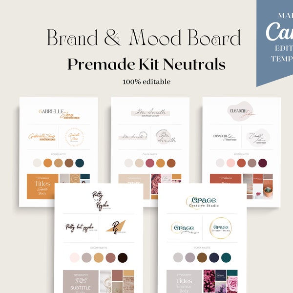 Neutral Color Logo - Etsy