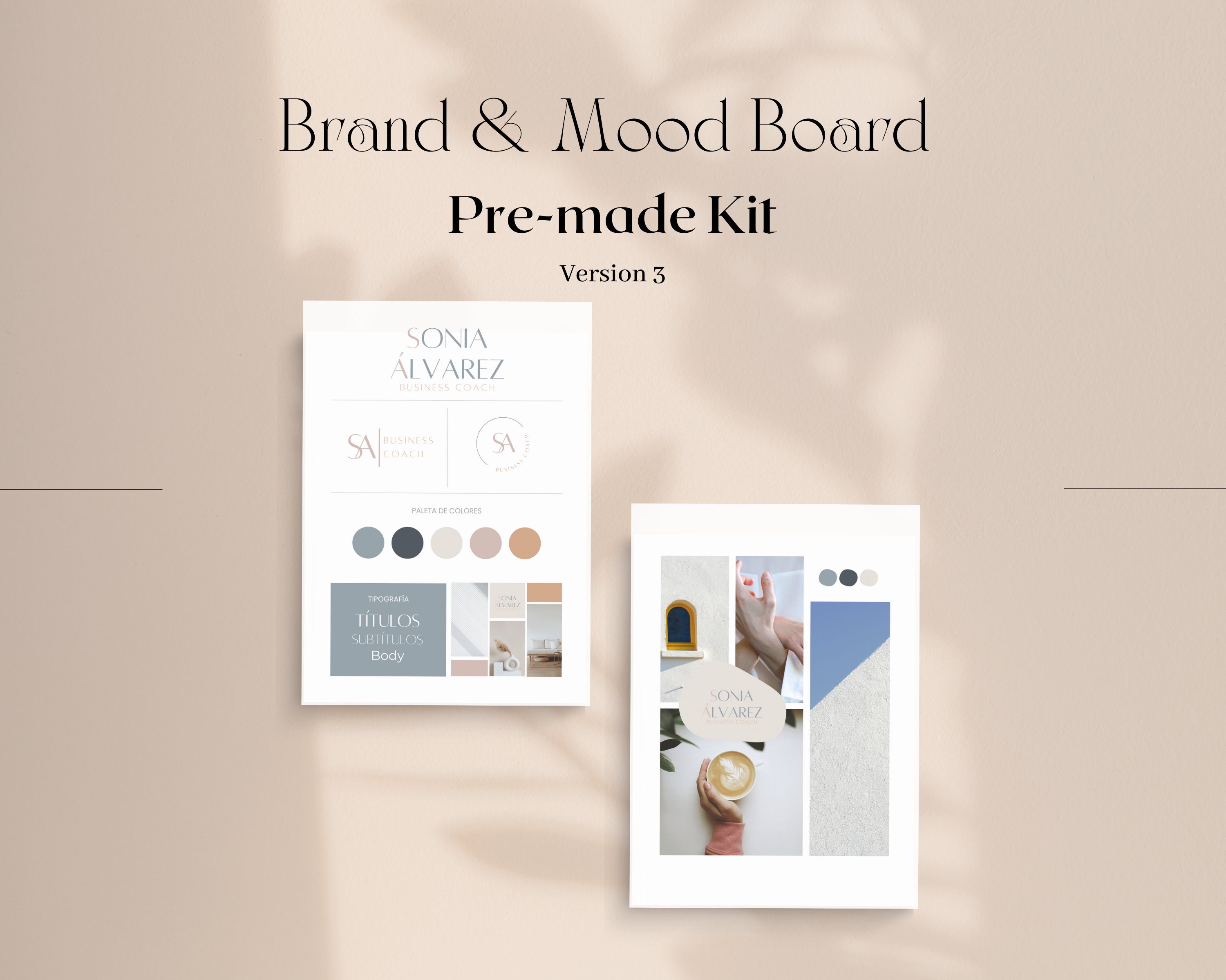 Editable Brand Boards | Logo Design |brand Board Template Canva ...
