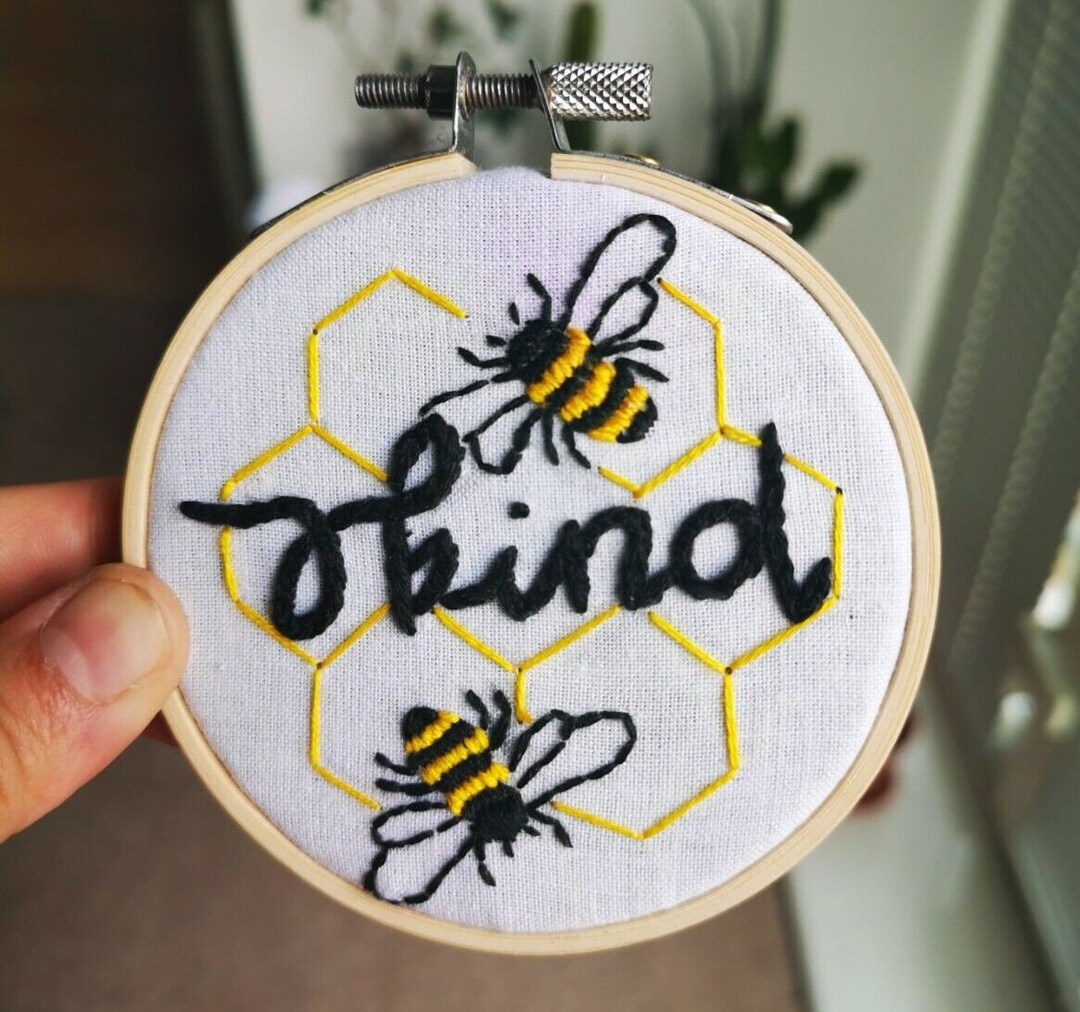 Wall Hanging Bee Kind Wall Hanging Artwork - Etsy