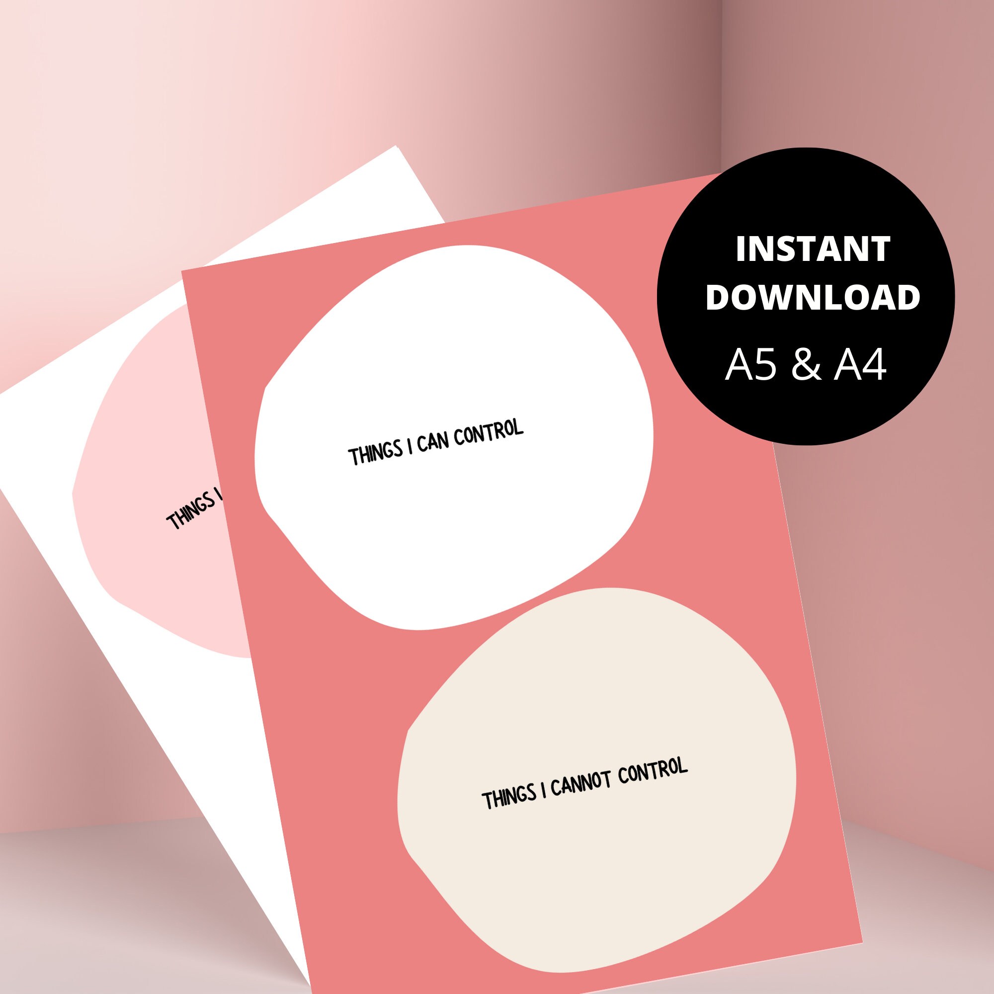 Printable Journal and Planner Inserts in Pastel A5,A4 Things I Can and ...