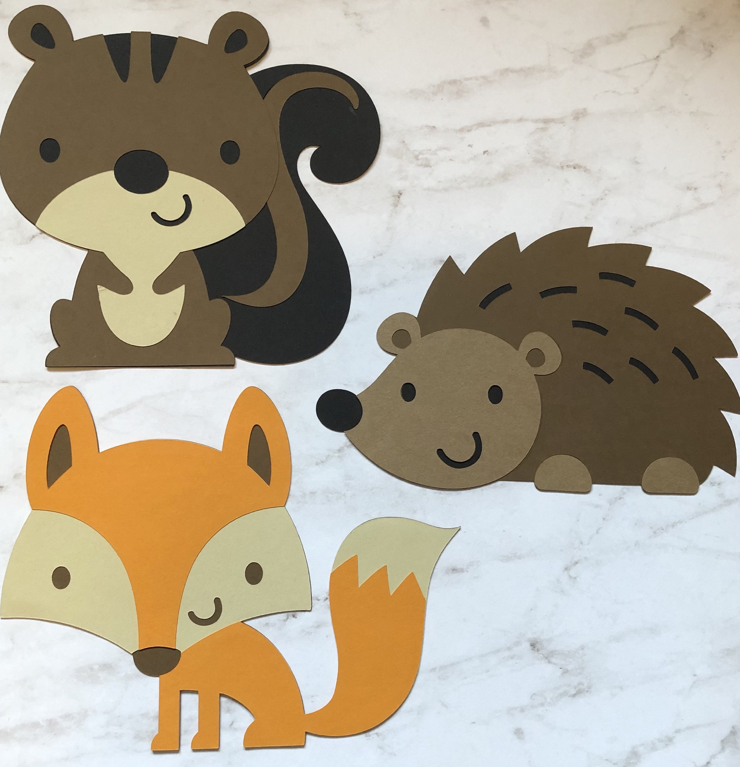Woodland Animal Cut Outs Decorations - Etsy