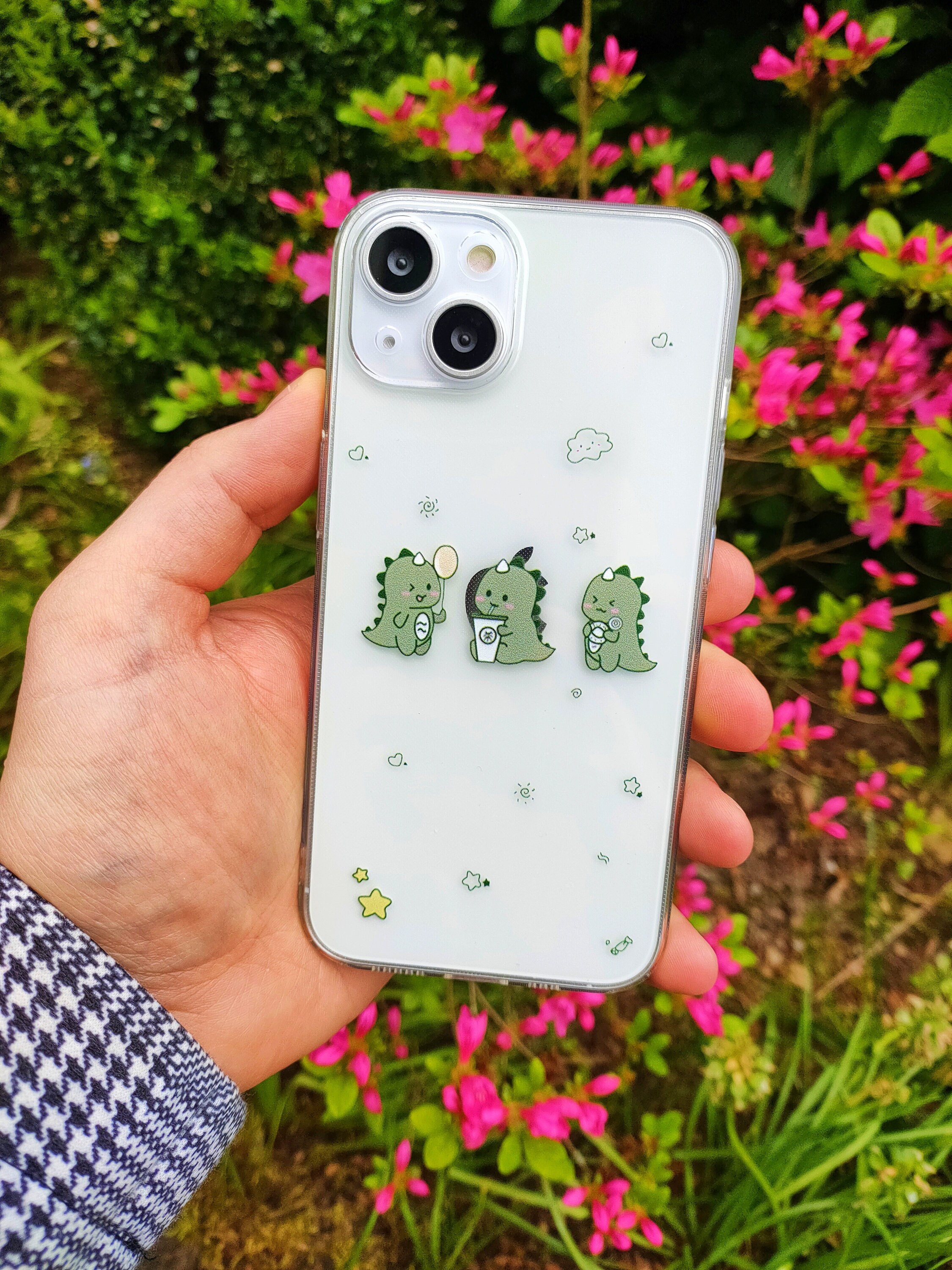 Étui de téléphone portable Dino Dinosaur Animal iPhone X XR XS 11 12 13 ...