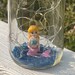 Mermaid Mason Jar Solar Lantern With Ocean Blue Lights, Bathroom or ...