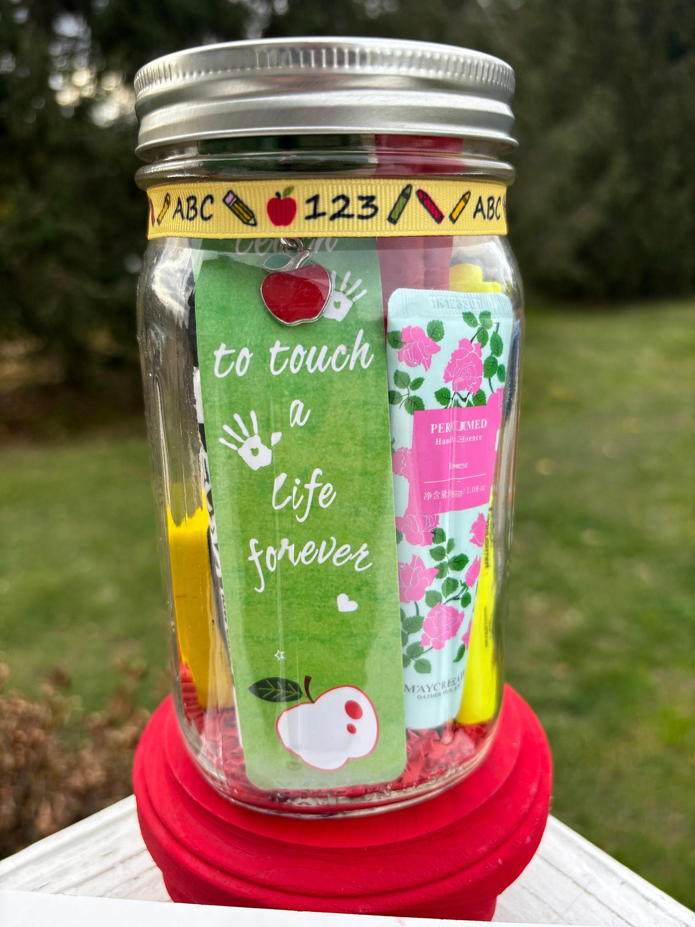 Gift for Teacher, Wide Mouth Ball Mason Jar Filled With Classroom ...