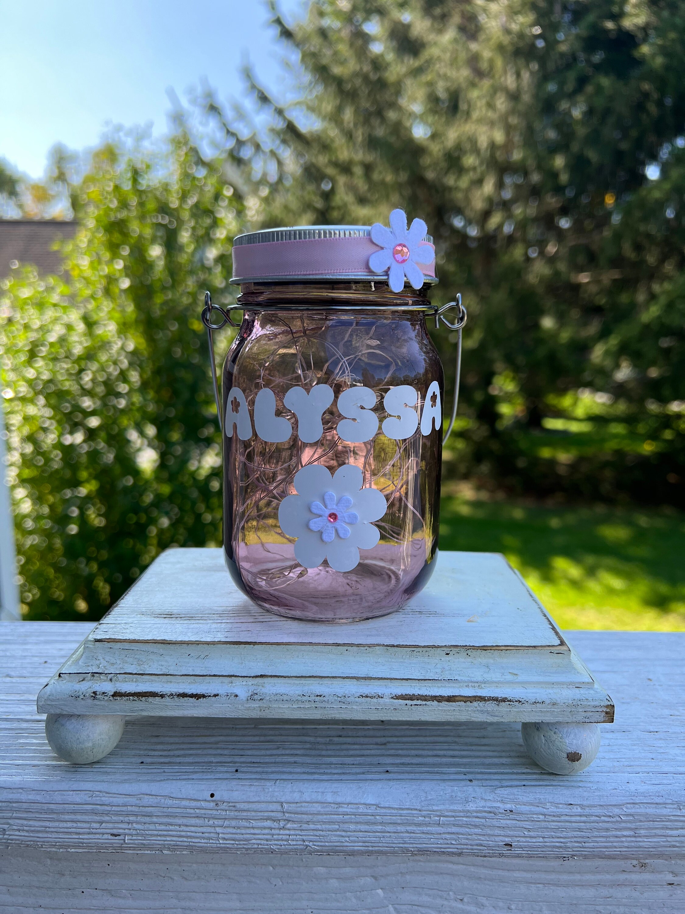 Personalized Little Girl or Boy Mason Jar Night Light, Christmas Gift ...