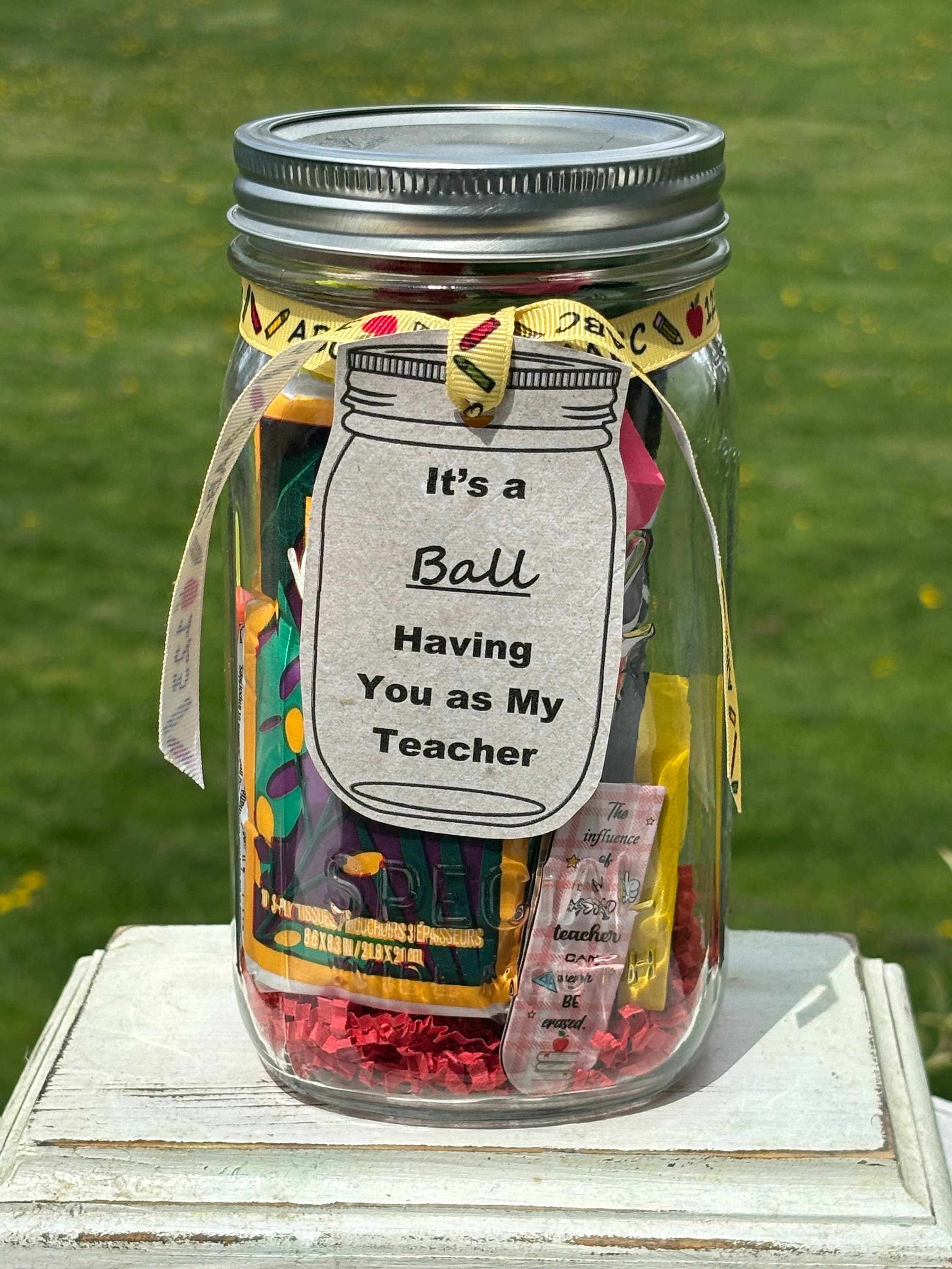 Wide Mouth Ball Mason Jar Teachers Gift, Supplies for Teacher, End of ...