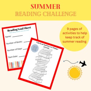 Summer Reading Challenge Activity Pack - Etsy