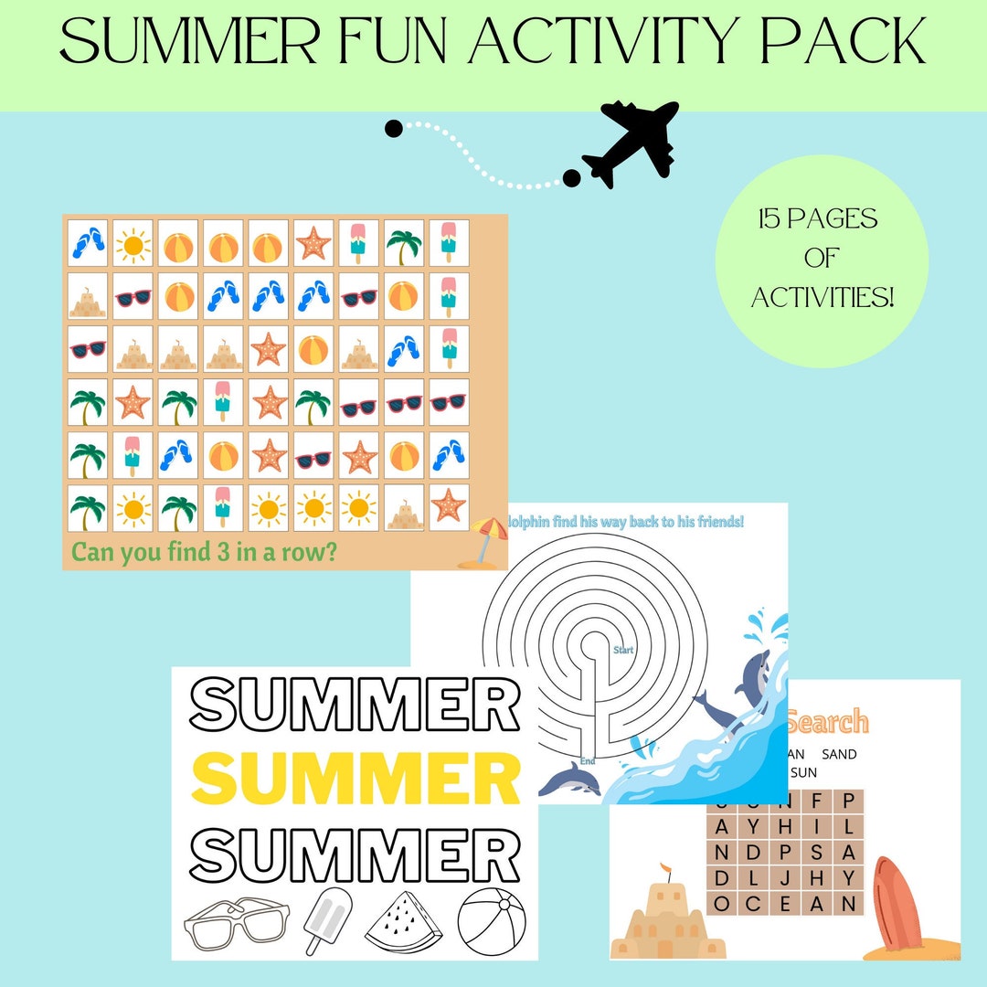 Summer Activity Pack - Etsy
