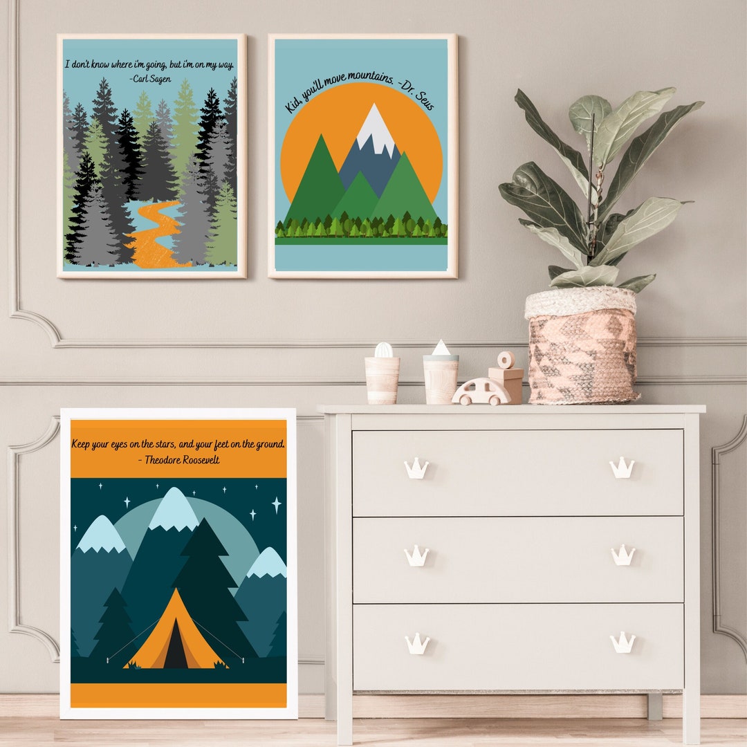 Set of 3 Outdoor Prints, Digital Download, Printable Artwork - Etsy