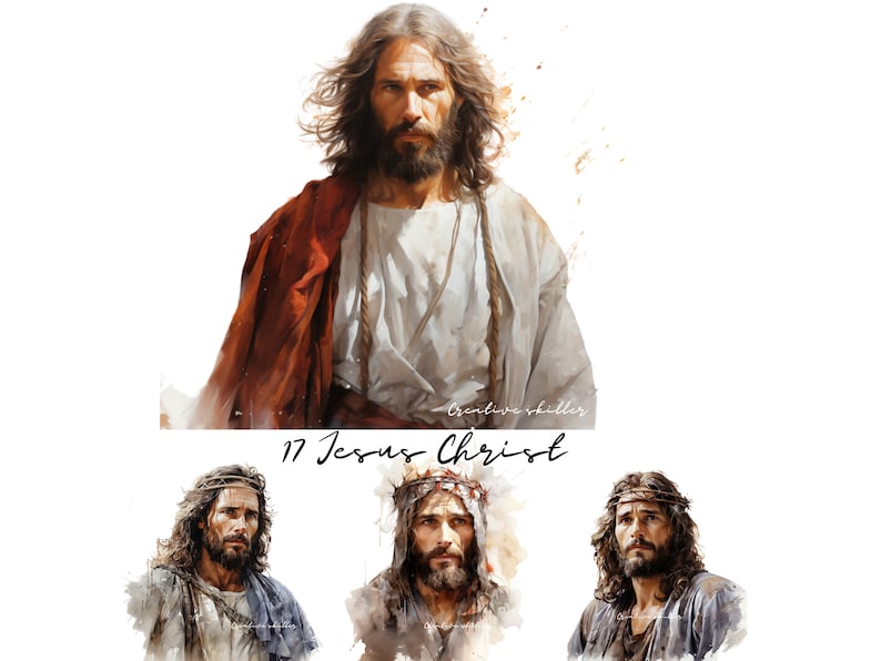 Jesus PNG Digital Jesus Crown of Thorns Jesus Design Jesus Crying Png ...