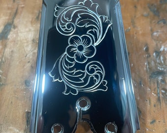 Hand Engraved Banjo Tailpiece, Zinc Alloy, Chrome Finish - Etsy