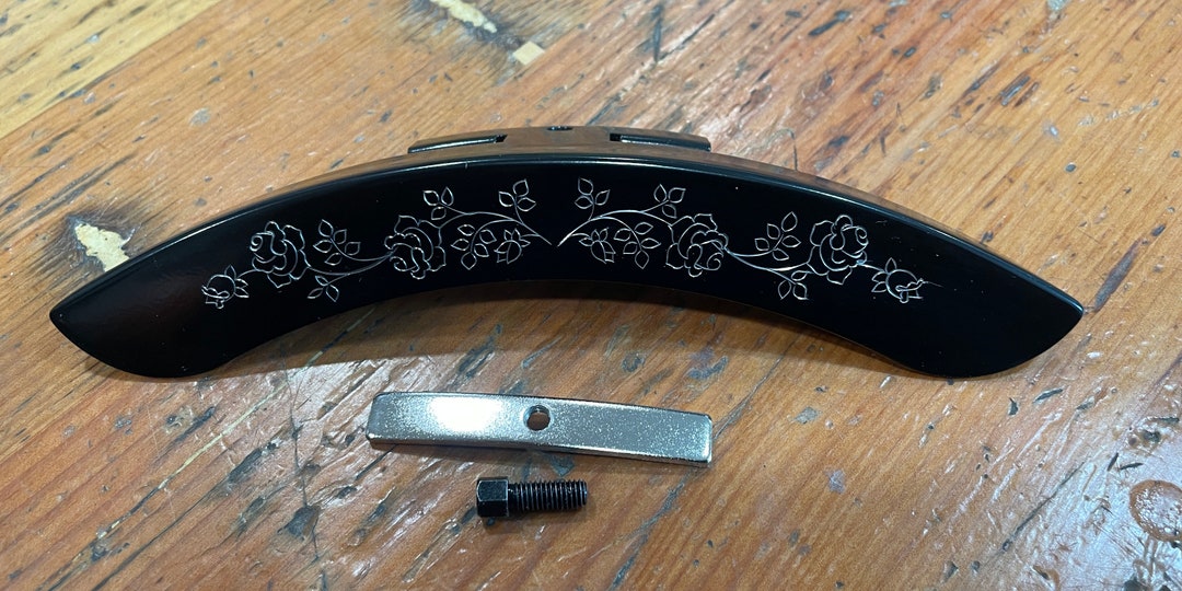 Banjo Armrest, Hand Engraved, Black Finish - Etsy