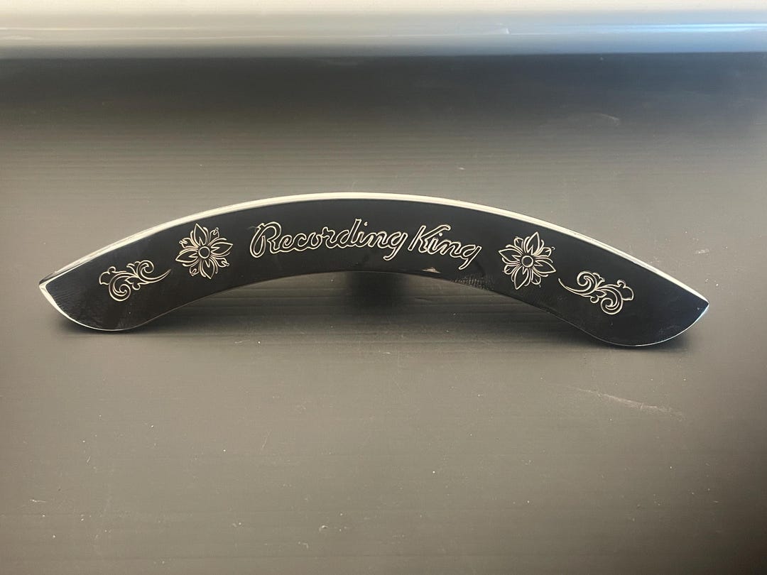 Banjo Armrest, Hand Engraved, Zinc Alloy, Chrome Plated - Etsy