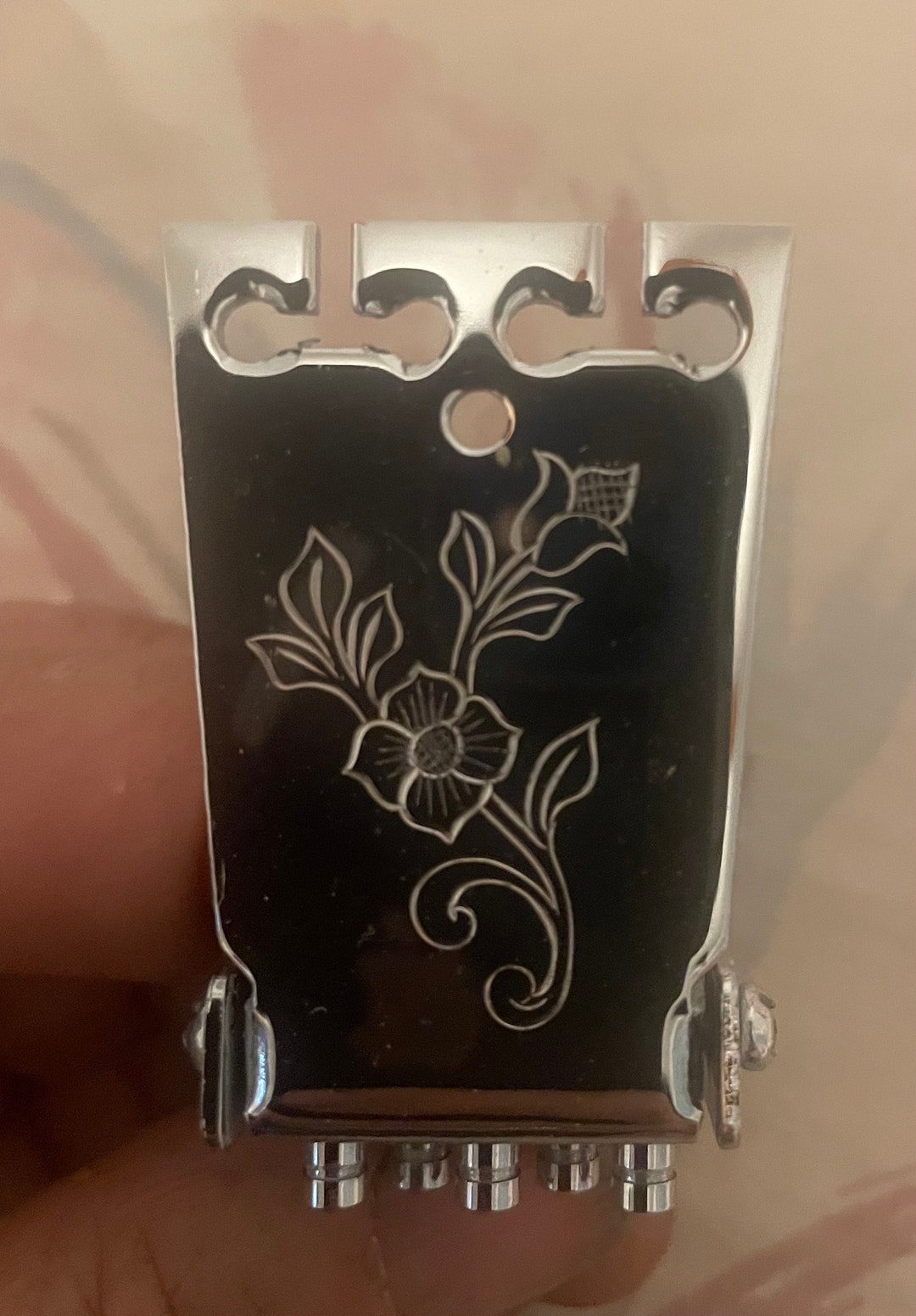 Hand Engraved Banjo Tailpiece - Etsy