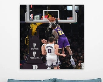 Lebron James Block Poster - Etsy
