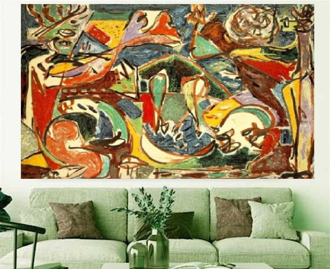 Jackson Pollock the Key Art Printall-over Paintingaction - Etsy