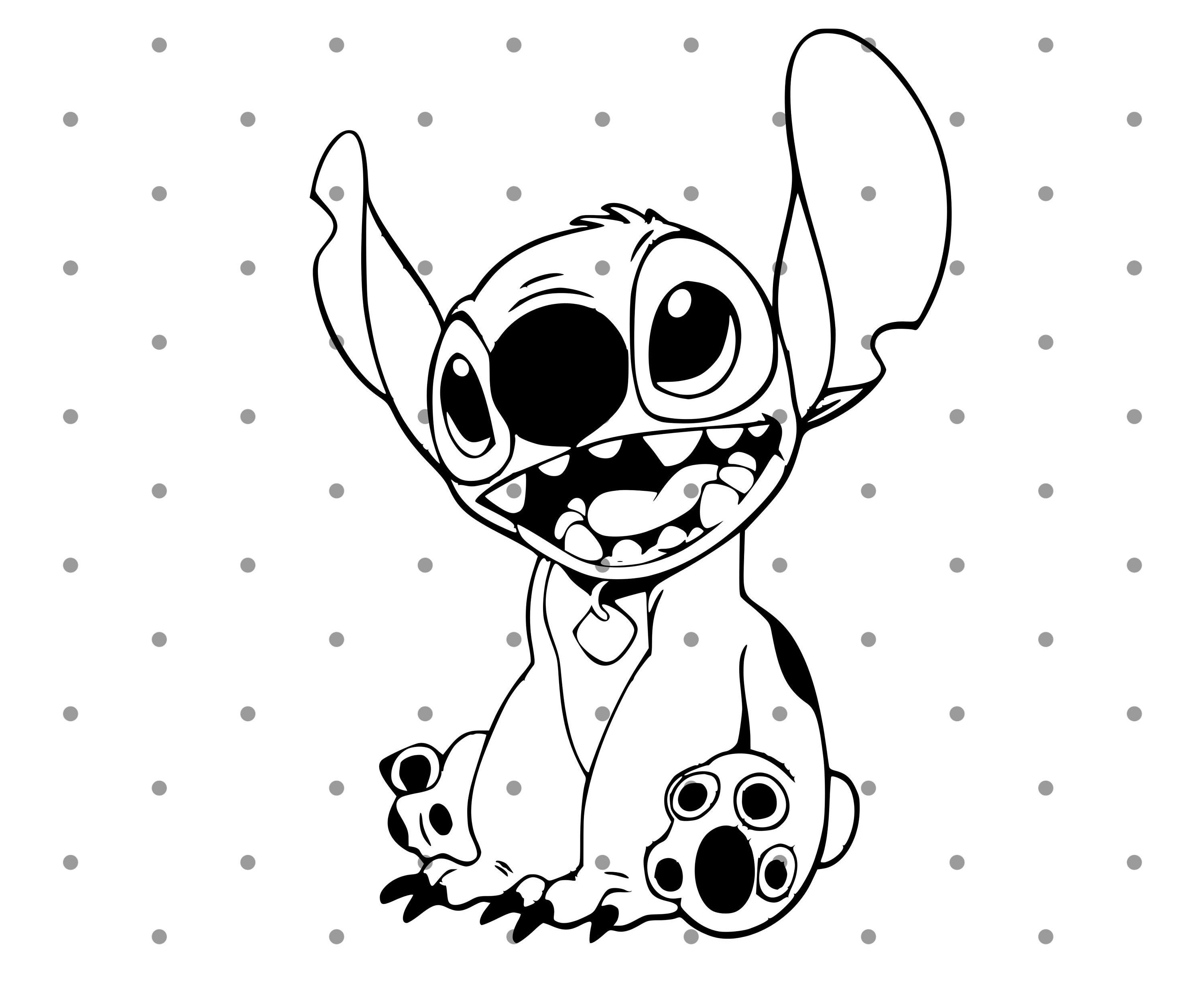 Stitch Svg Cartoon Svg Stitch Silhouette Svg Stitch Cricut - Etsy Canada