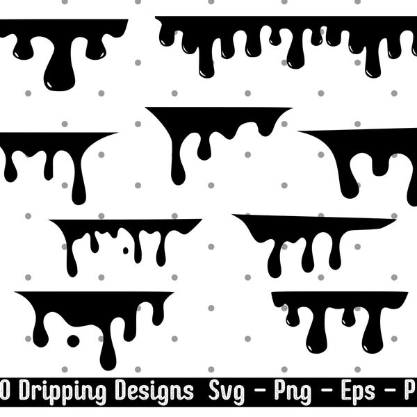 Icing Drip Svg - Etsy