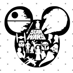 Star wars mickey svg - Etsy