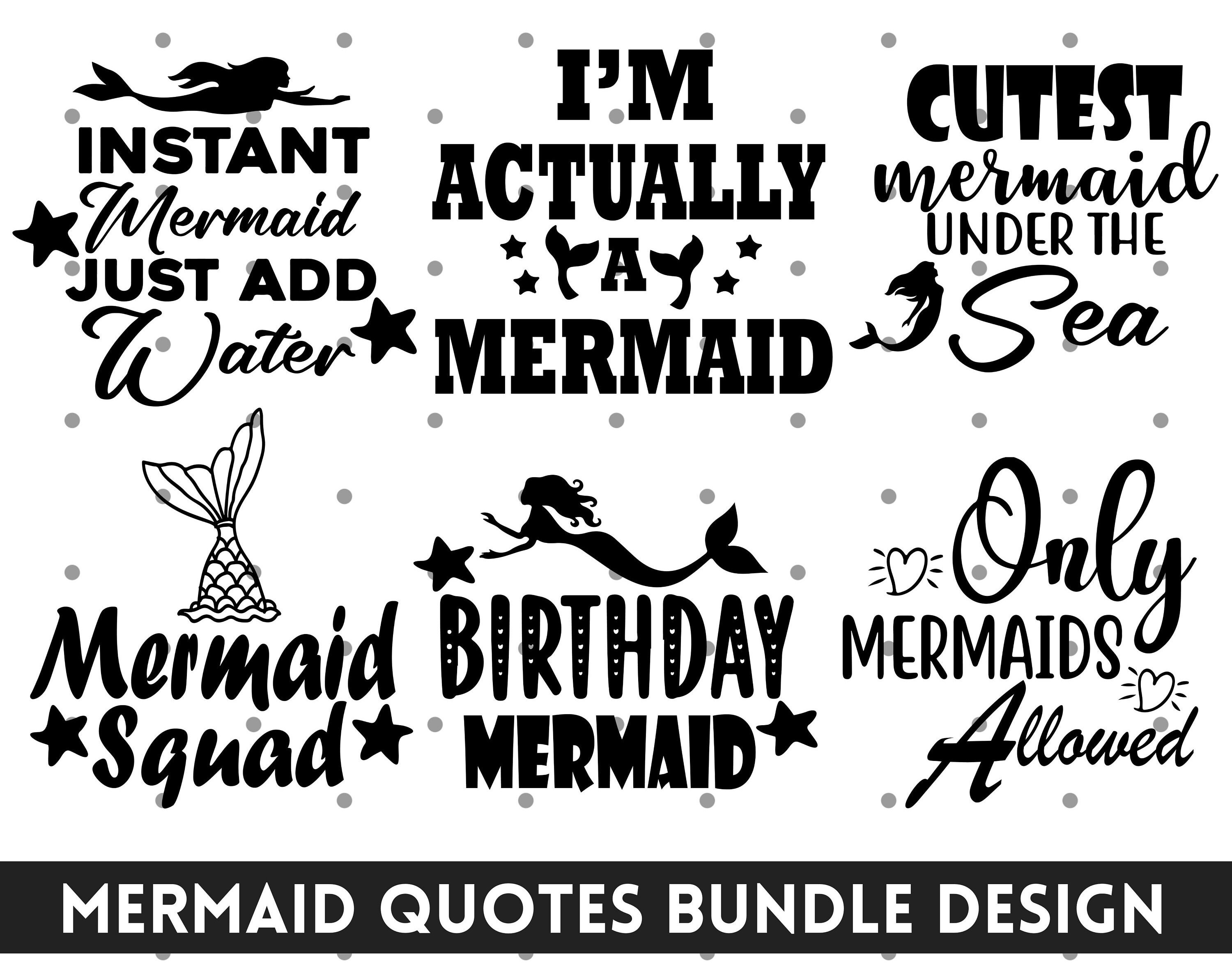 Meerjungfrau SVG Bundle Seepferdchen SVG Meerjungfrau - Etsy Schweiz