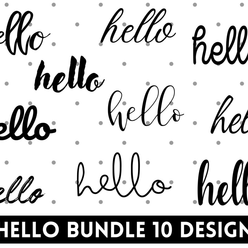Hello Svg - Etsy Canada