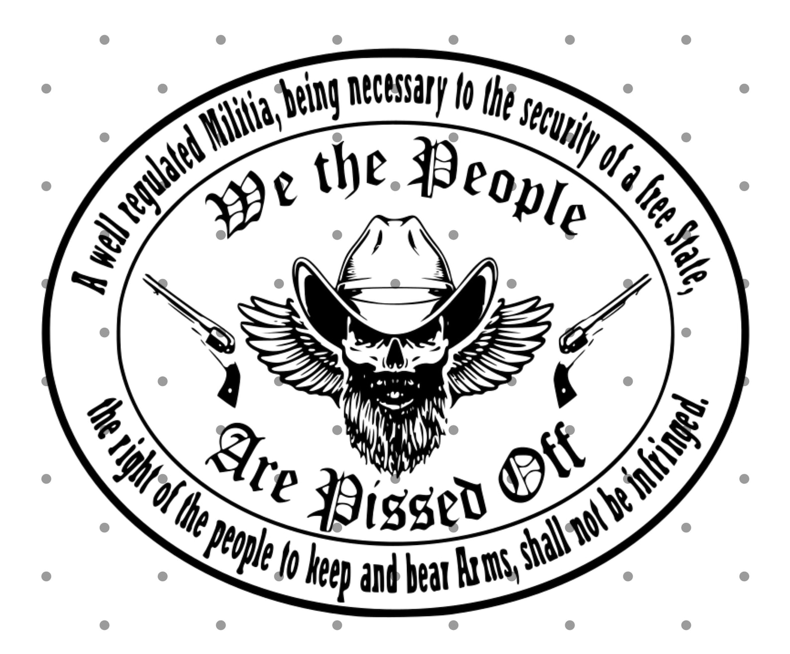 Second Amendment Skull Eagle SVG 2nd Amendment Graphic 2A - Etsy