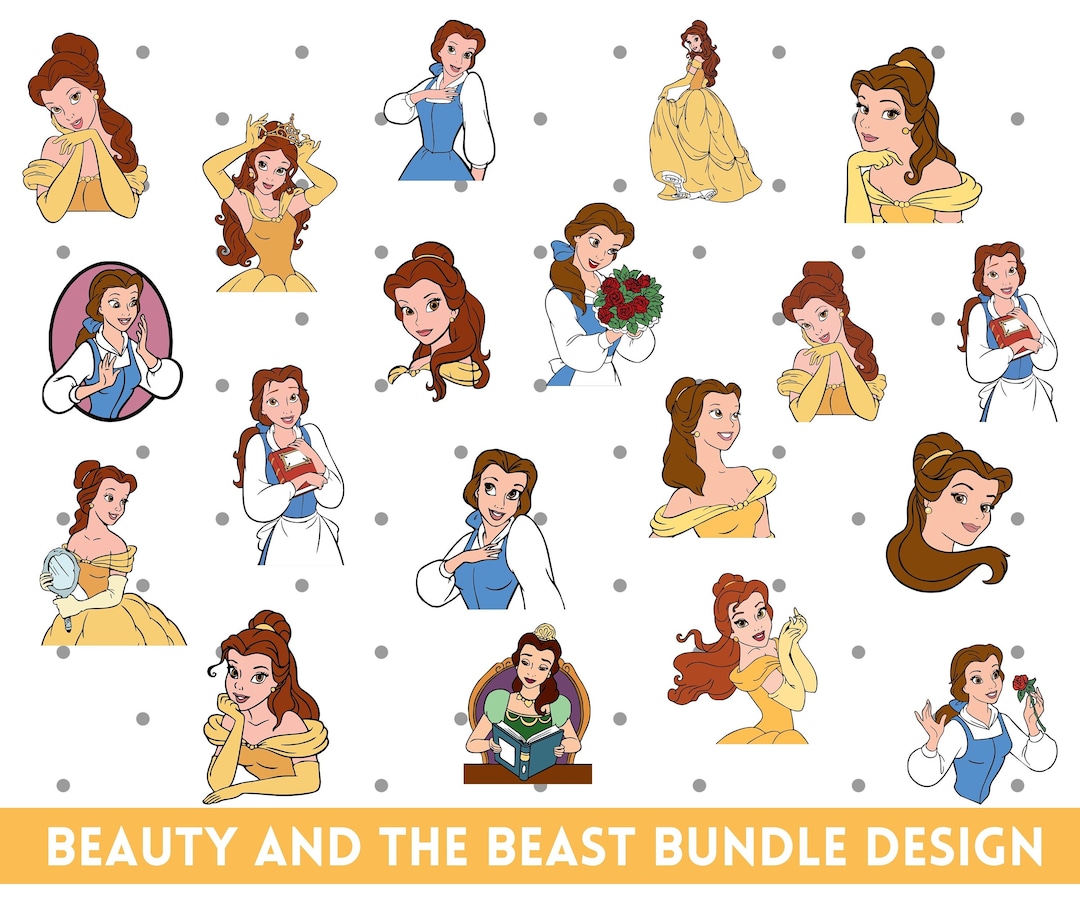 Beauty and the Beast SVG, Princess Svg, Belle Svg, Beast Svg, Cut Files ...