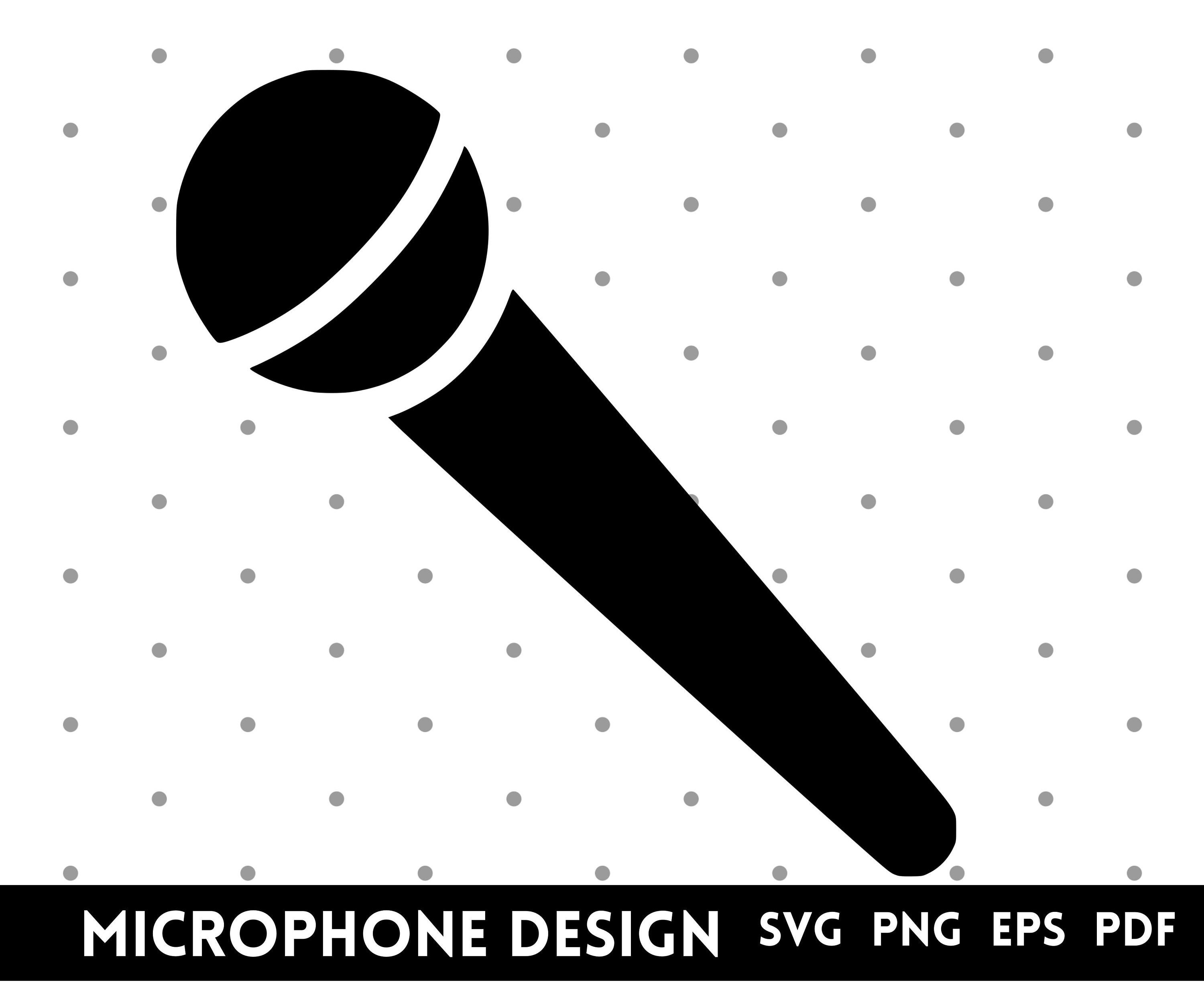 Microphone SVG Music Svg Microphone Clipart Singer Svg - Etsy Canada