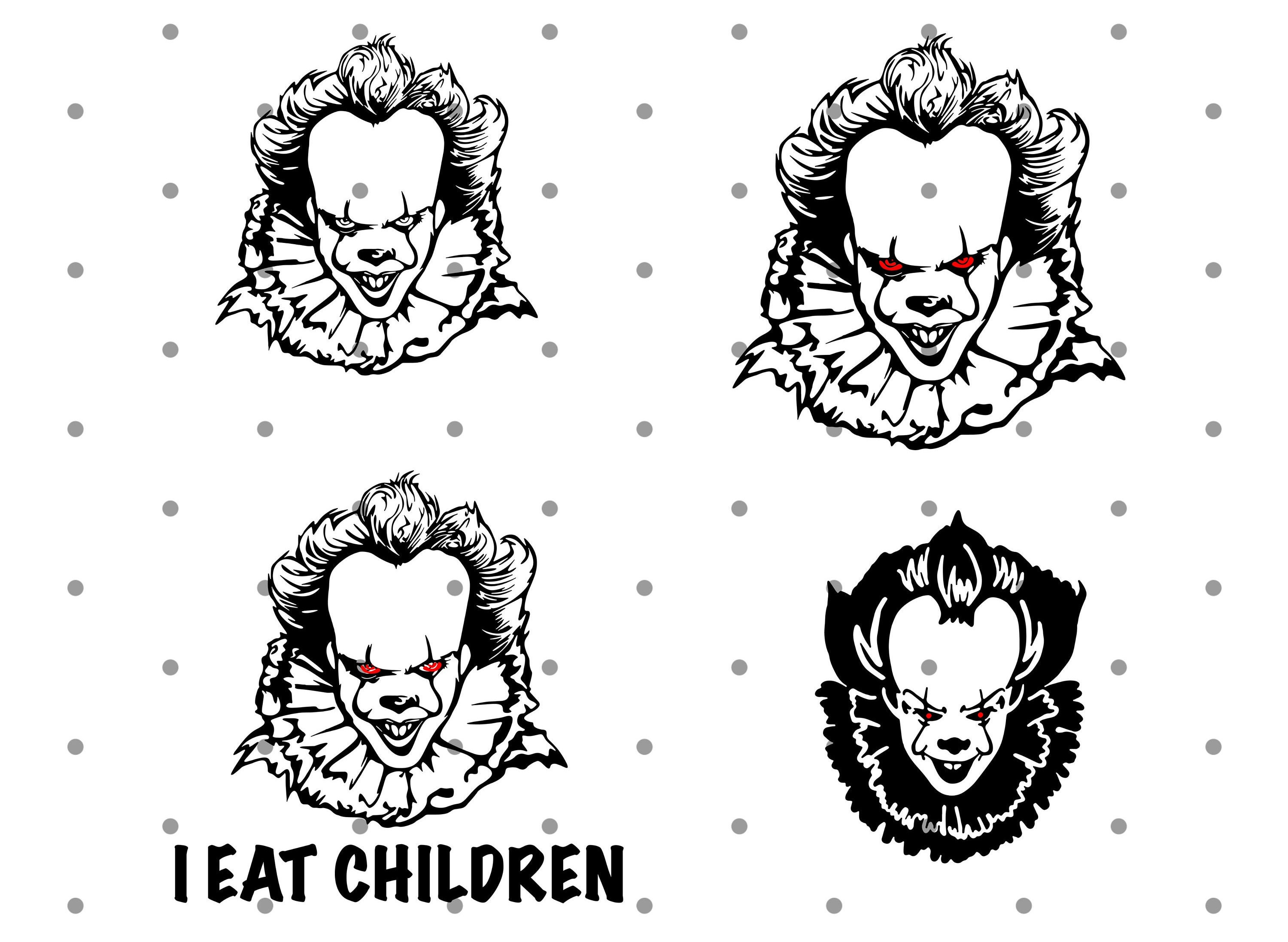 Pennywise SVG Bundle Horror Character Svg Halloween Svg - Etsy UK