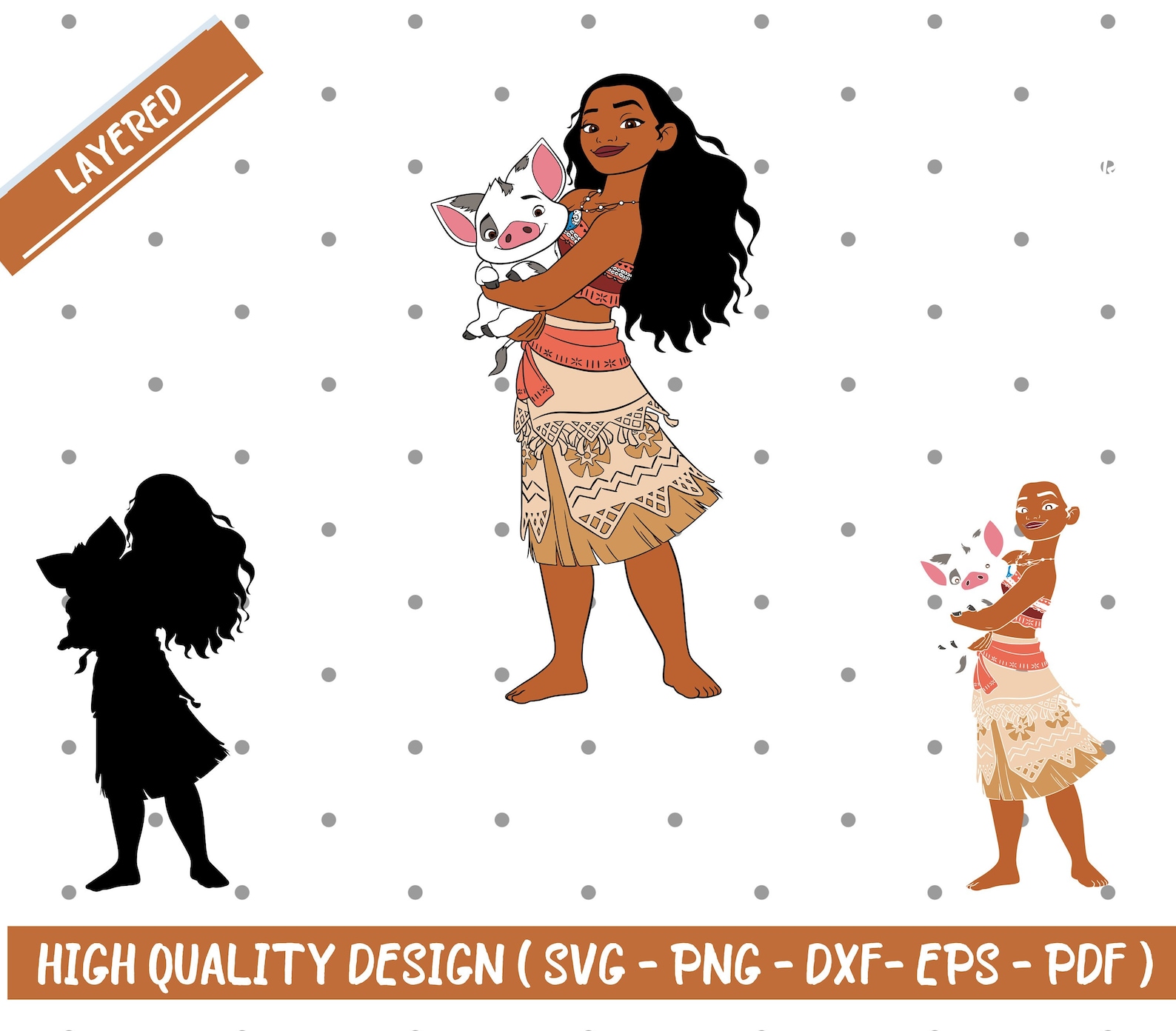 Moana SVG Moana Clipart Moana Cricut File Moana Silhouette - Etsy