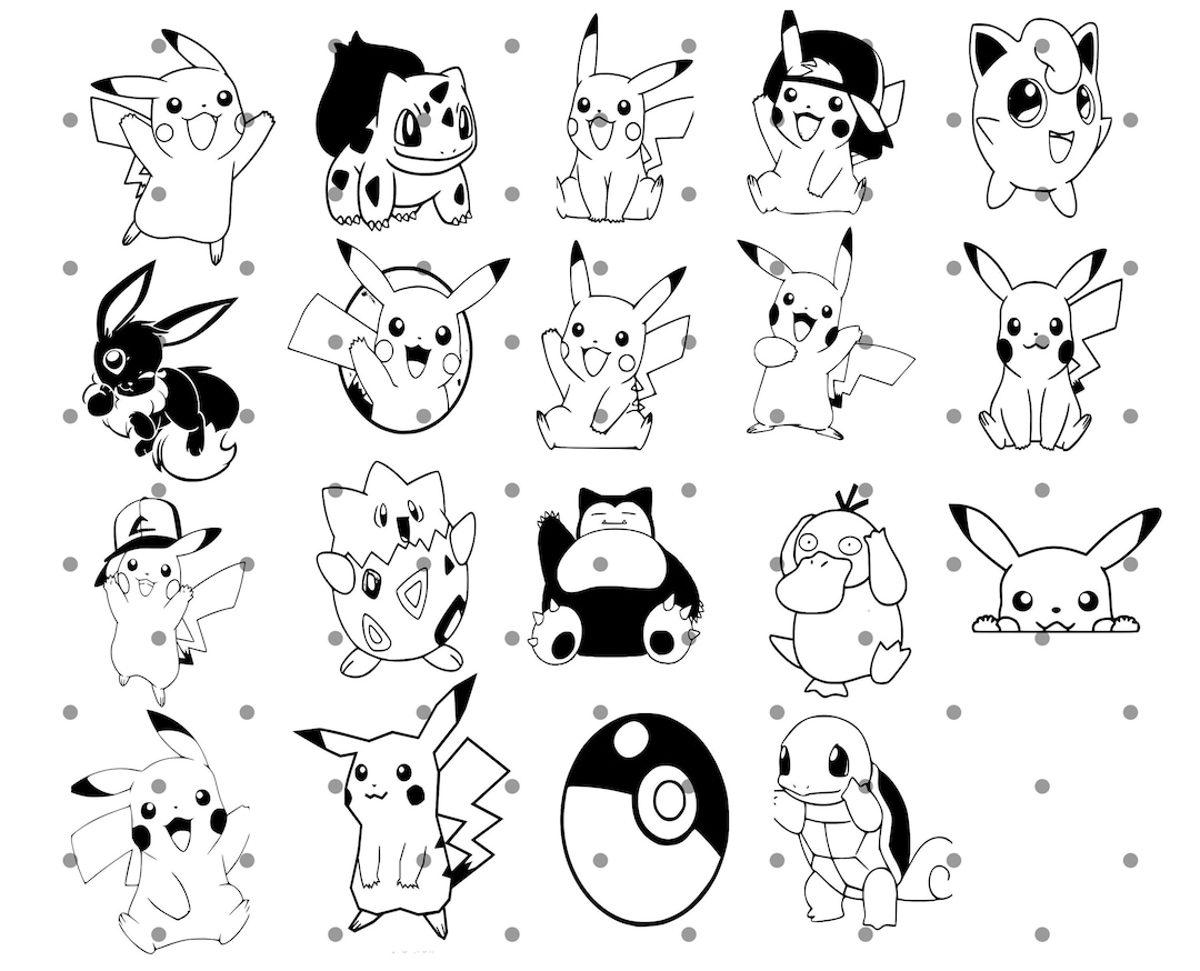 Pokemon Svg Pokemon Bundle Svg Pikachu Svg Pokemon Friends Svg Etsy Israel Sexiezpix Web Porn