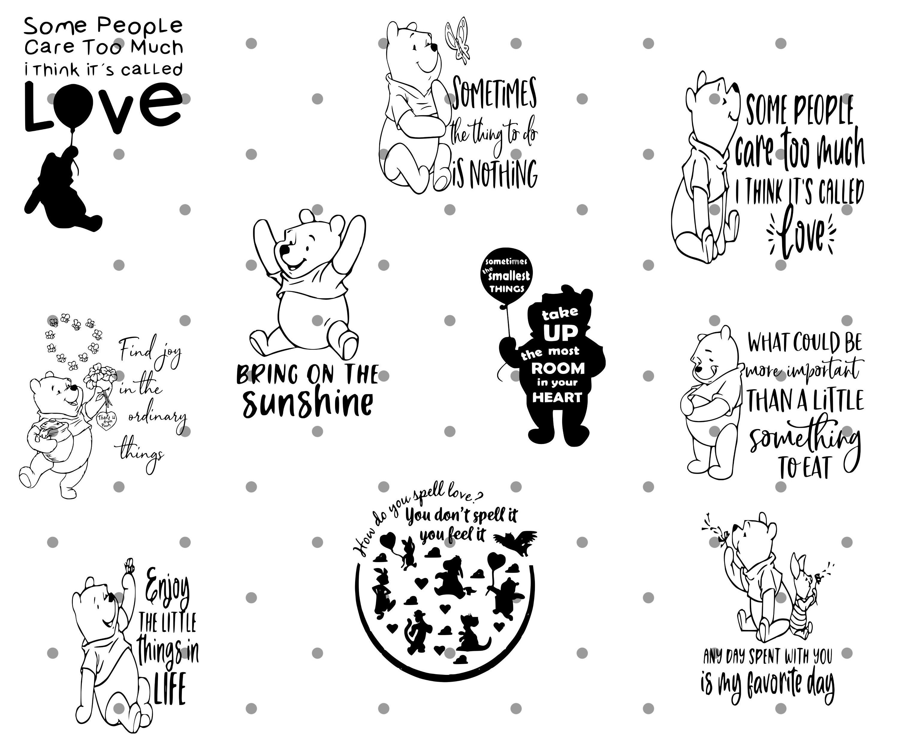 Winnie the Pooh SVG Pooh Svg Piglet Svg Tigger Svg Eeyore Svg - Etsy