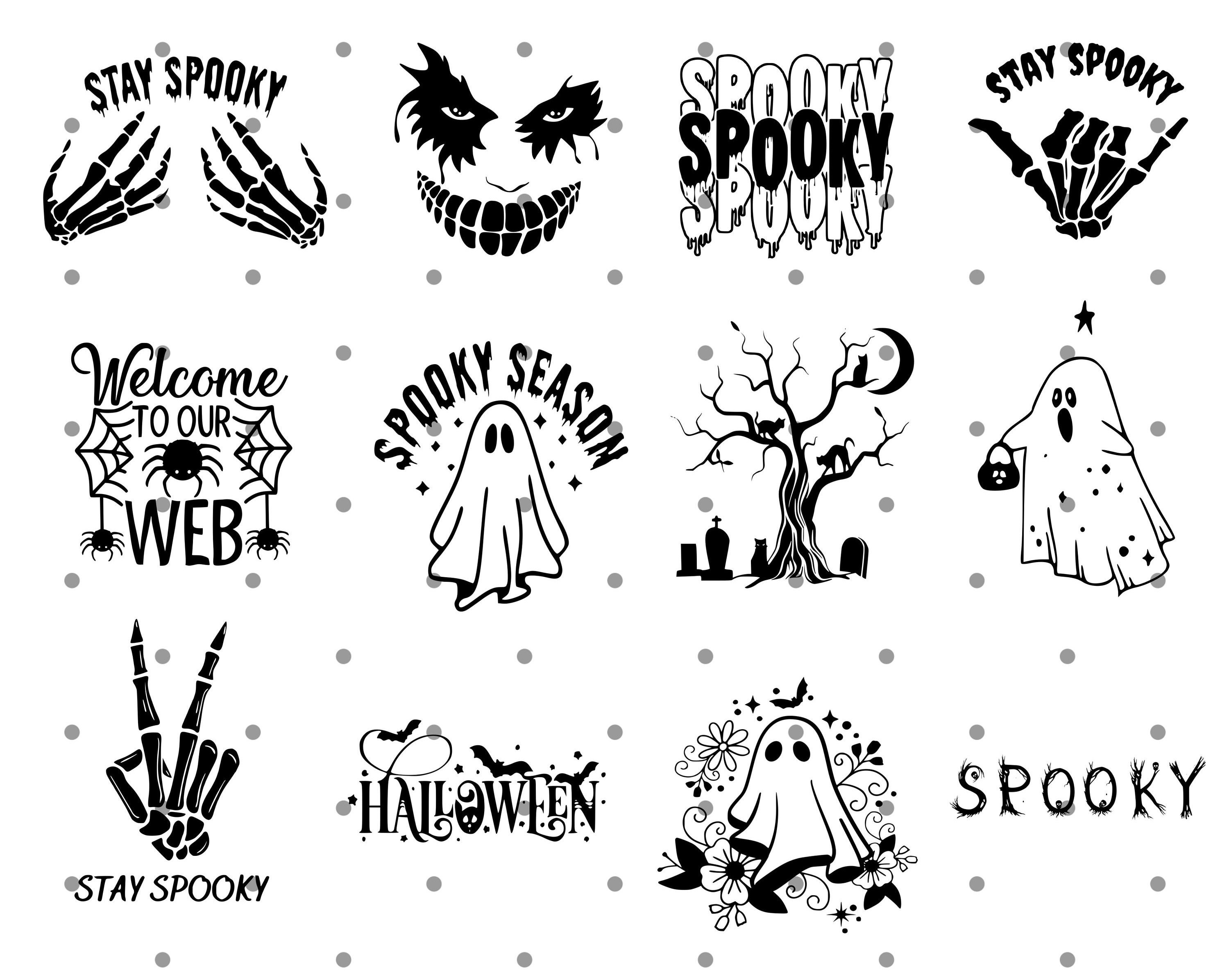 Spooky SVG Stay Spooky Svg Skeleton Hand Svg Halloween svg - Etsy México