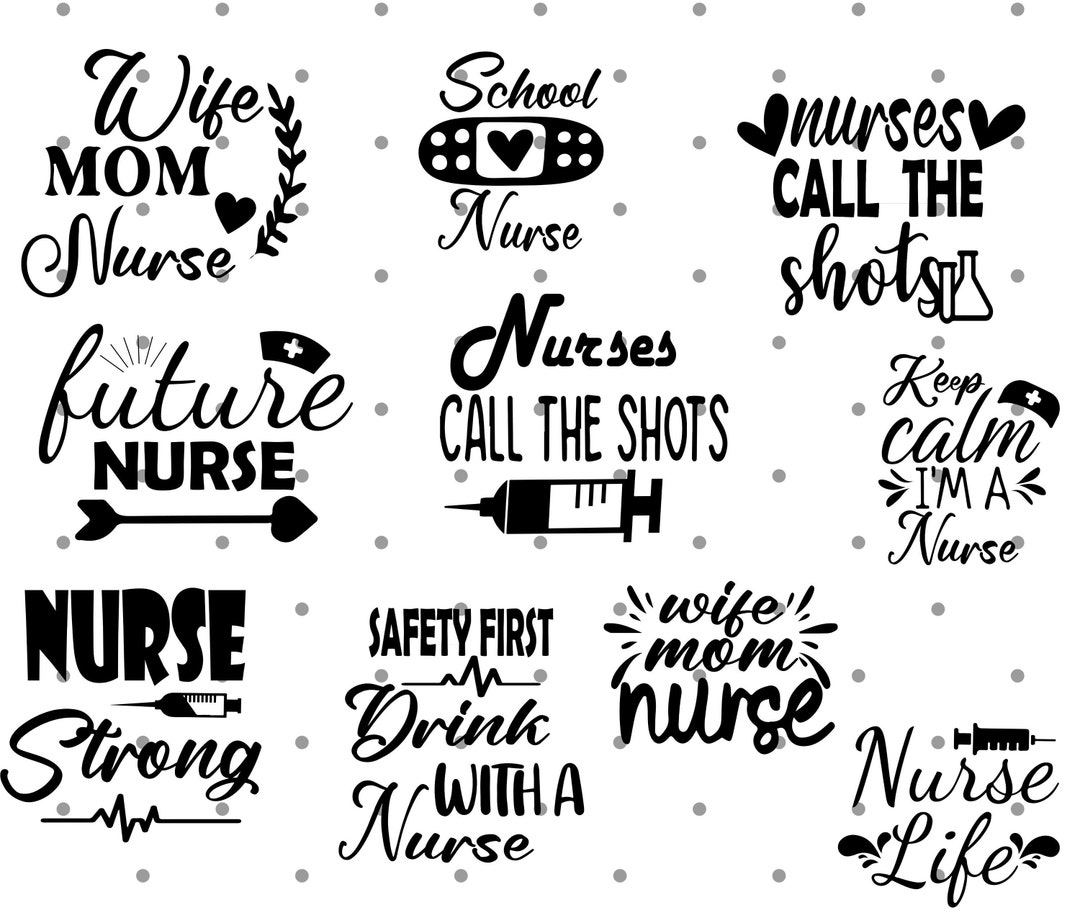 Nurse SVG Bundle, Nurse Quotes SVG, Superhero Svg, Nurse Life Svg ...