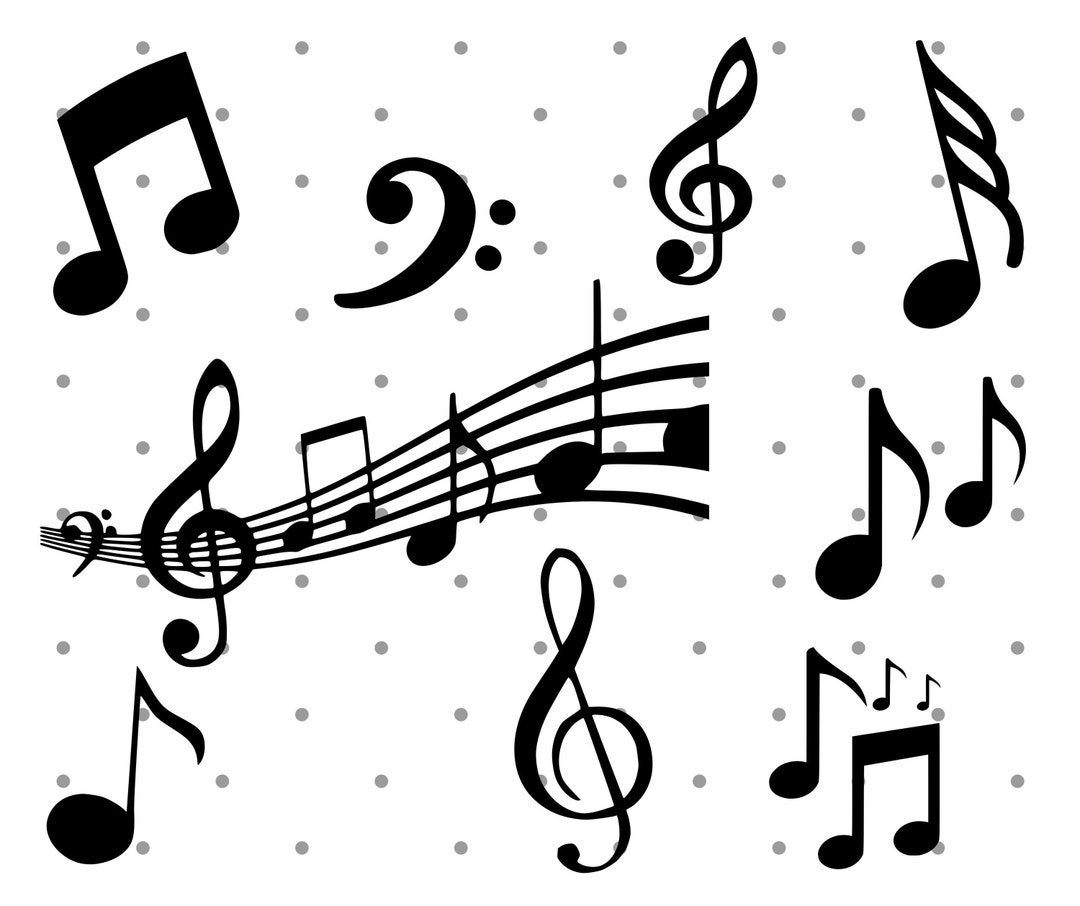 Musical Notes SVG, Music Symbol Svg, Musican Svg, Music Notes Clipart ...