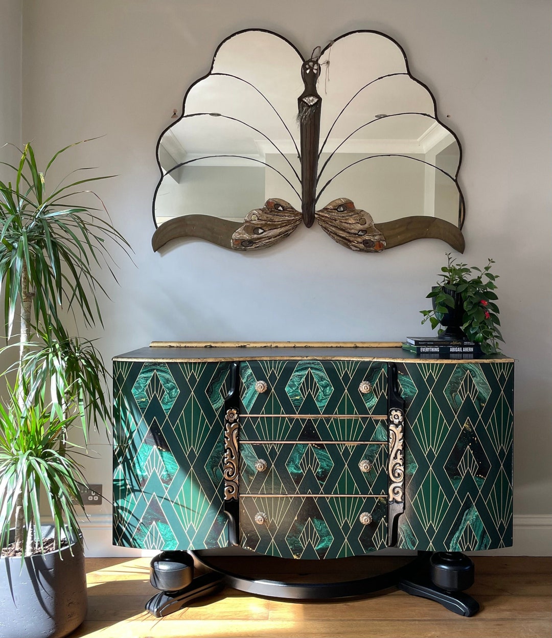 Vintage Professionally Upcycled Art Deco Beautility Sideboard Buffet ...