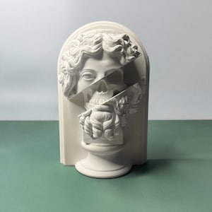 Zeus Skull Statue: Plaster Greek Mythology Bust, Modern Art Decor - Etsy