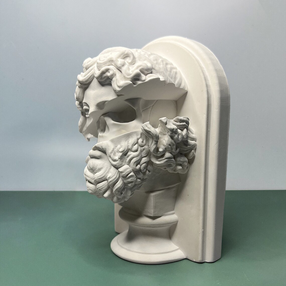 Zeus Skull Statue: Plaster Greek Mythology Bust, Modern Art Decor - Etsy