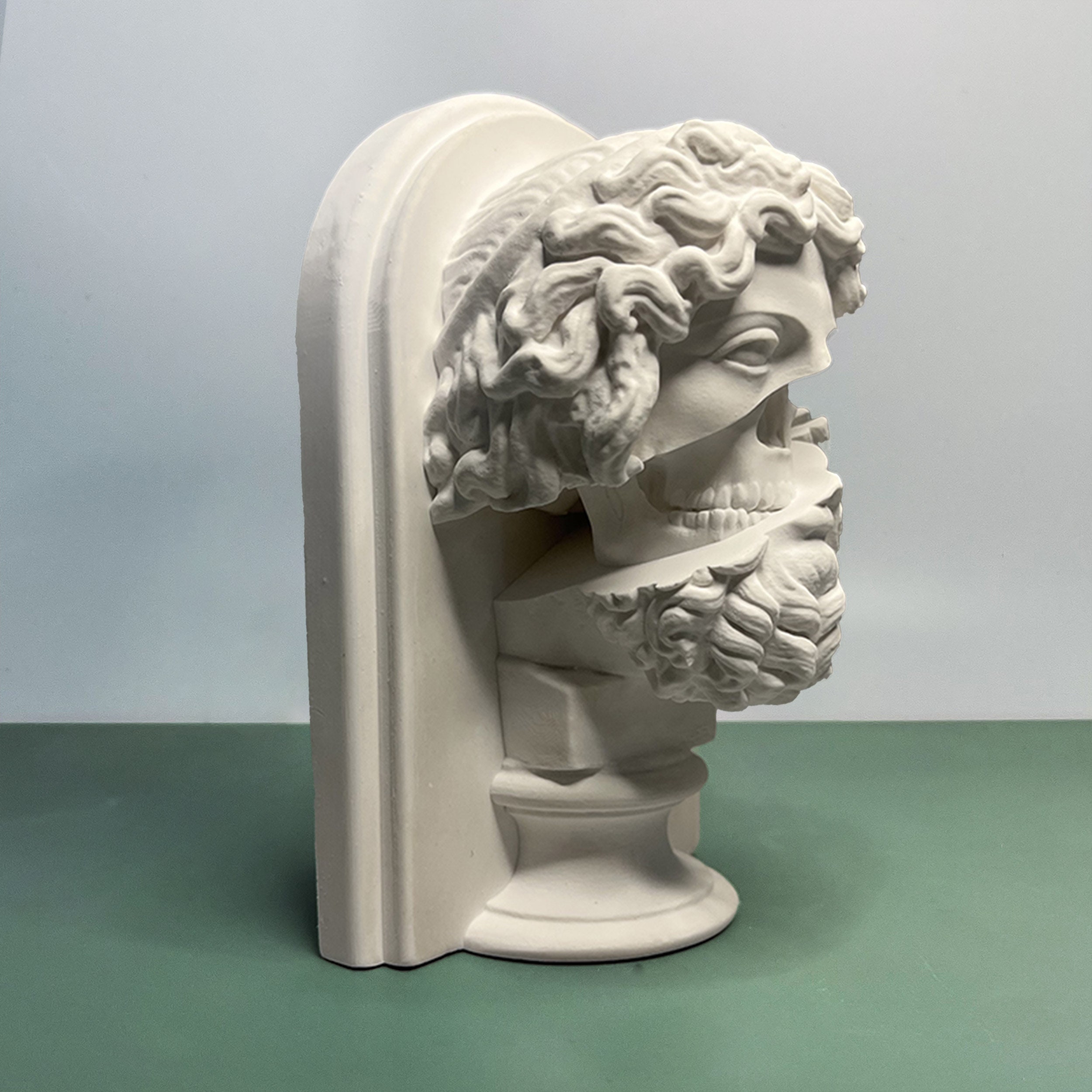Zeus Skull Statue: Plaster Greek Mythology Bust, Modern Art Decor - Etsy