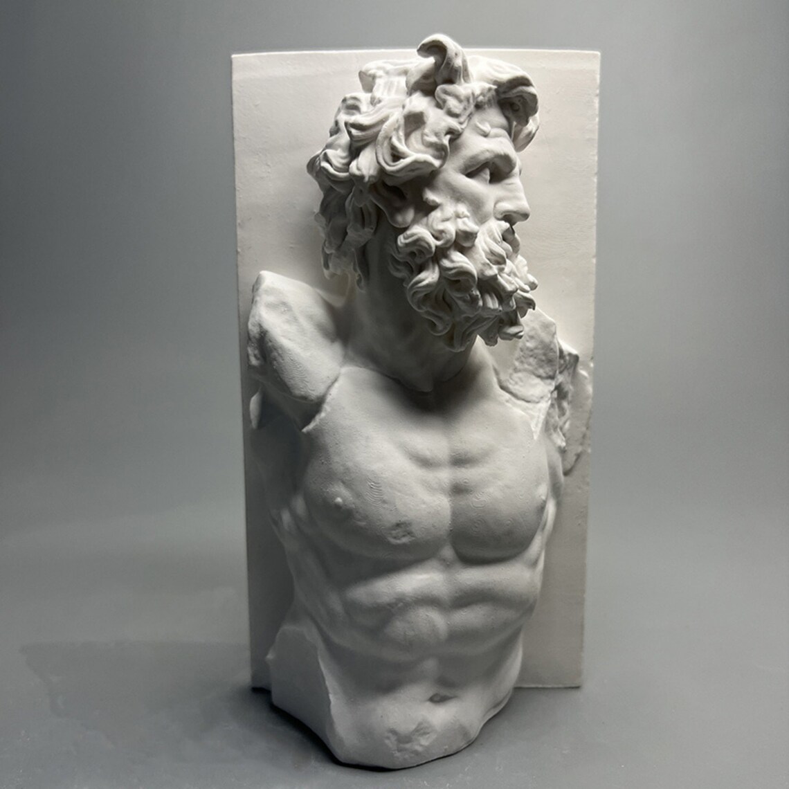Greek Mythology Figurine Grecian Bust Gypsum Portrait Craft - Etsy